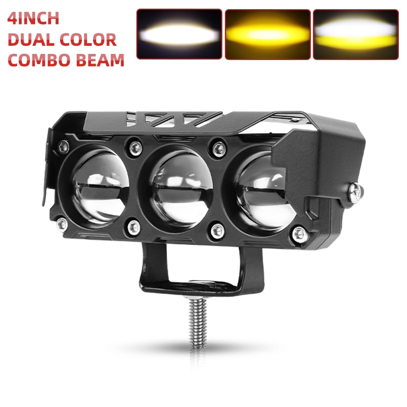 HL Car Motorcycle Spotlight Mini Driving LED Light High & Low White ...