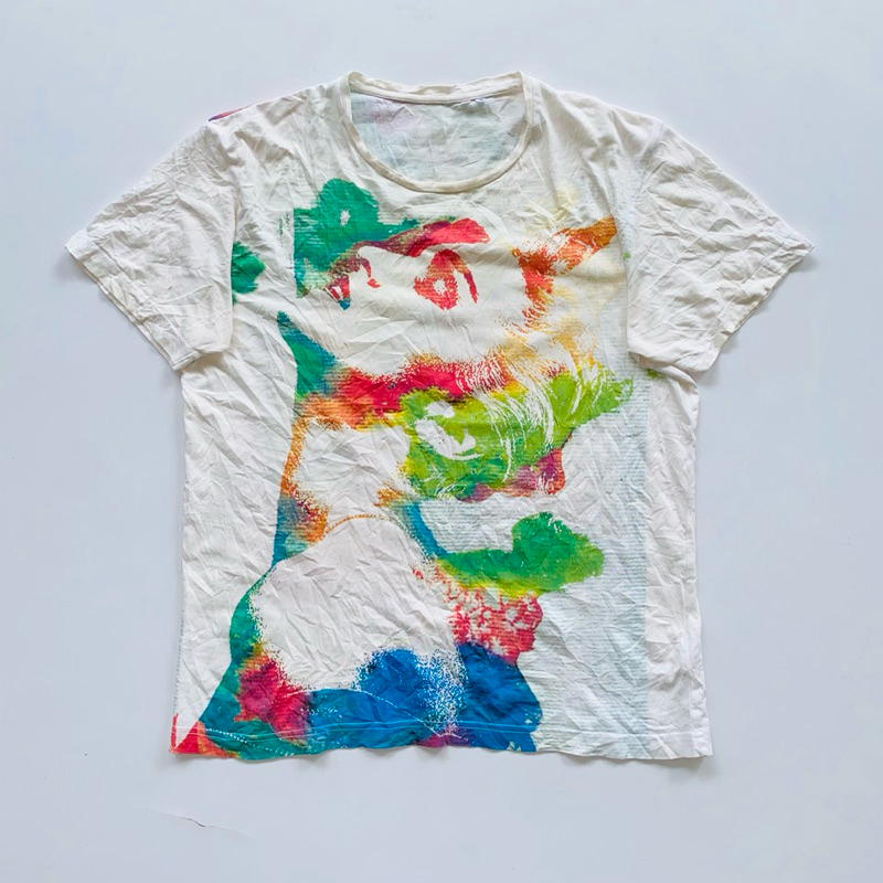 Uniqlo x Madonna ลายทั้งตัว สภาพดีมีคราบกระสอบ เบอร์แอล อก 21.5 ยาว 26 ...