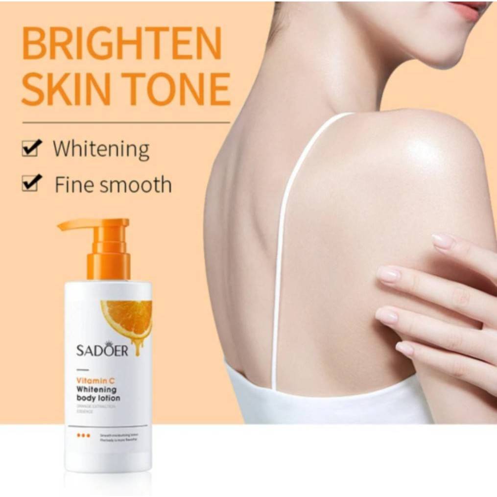 SADOER Vitamin C Whitening body lotion โลชั่น โลชั่นบำรุงผิว ให้ชุ่มชื้นเรียบเนียน ทำให้ผิวขาว ...