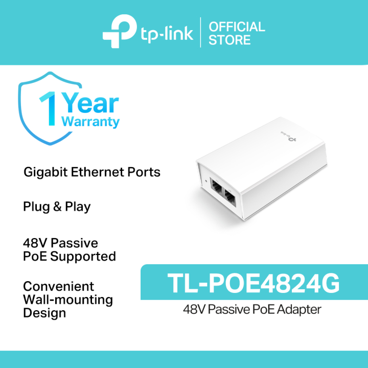 TP-LINK (TL-POE4824G) 48V Passive PoE Adapter | Shopee Thailand