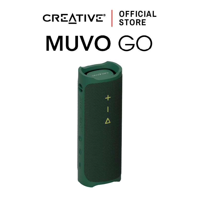 CREATIVE Muvo Go (Green) ลำโพง Bluetooth® 5.3 พกพากันน้ำได้ สีเขียว ...