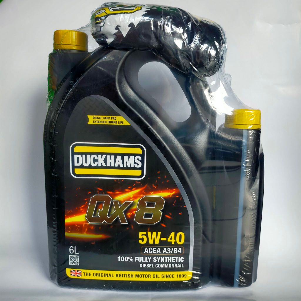 Duckhams QX8 SAE 5W-40 ดั๊กแฮมส์ คิวเอ็กซ์ 8 SAE 5W-40 6+1L น้ำมันเครื่องดีเซล สังเคราะห์แท้ ...