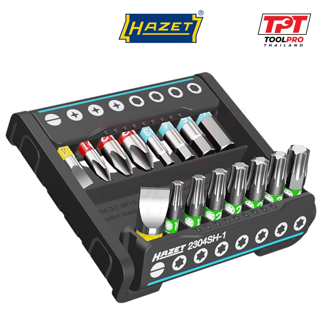 Hazet ชุดดอกไขควง Phillips/Slotted/Hex/Torx Bit Set (2304SH-1) | Shopee ...