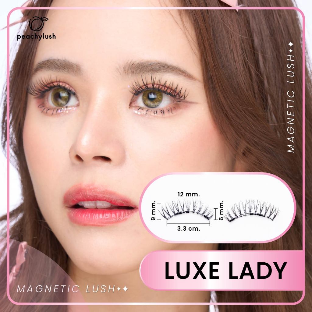 PEACHY LUSH ขนตาแม่เหล็ก รุ่น LUXE LADY (เฉพาะขนตา) | Shopee Thailand