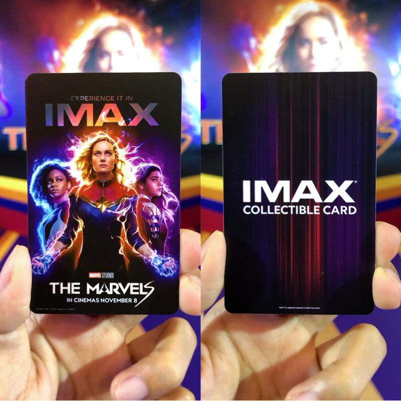 (Liveลด50%) บัตรสะสม The Marvels เดอะ มาร์เวลส์ IMAX Collectible Card ...
