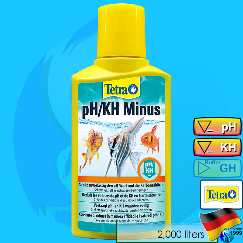Tetra pH/KH Minus 250ml น้ายาปรับลดค่า pH และ KH decrease down ลดค่าคาร์บอเนต กรด acid | Shopee ...