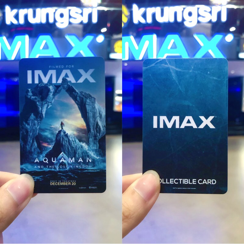 (Liveลด100฿) บัตรสะสม Aquaman and The Lost Kingdom บัตร M Pass และ IMAX ...
