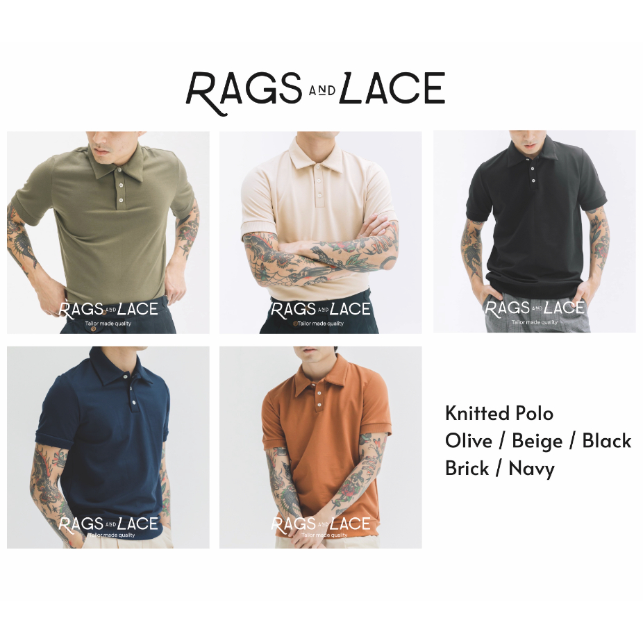 Rags and Lace เสื้อ Basic Polo รวมสี มี 5 สี | Shopee Thailand