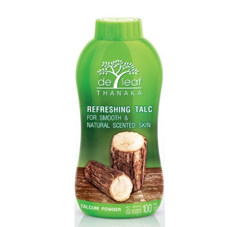 De Leaf Thanaka Powder 80/180g เดอลีฟ ทานาคา พาวเดอร์ แป้งฝุ่น (1 ขวด ...