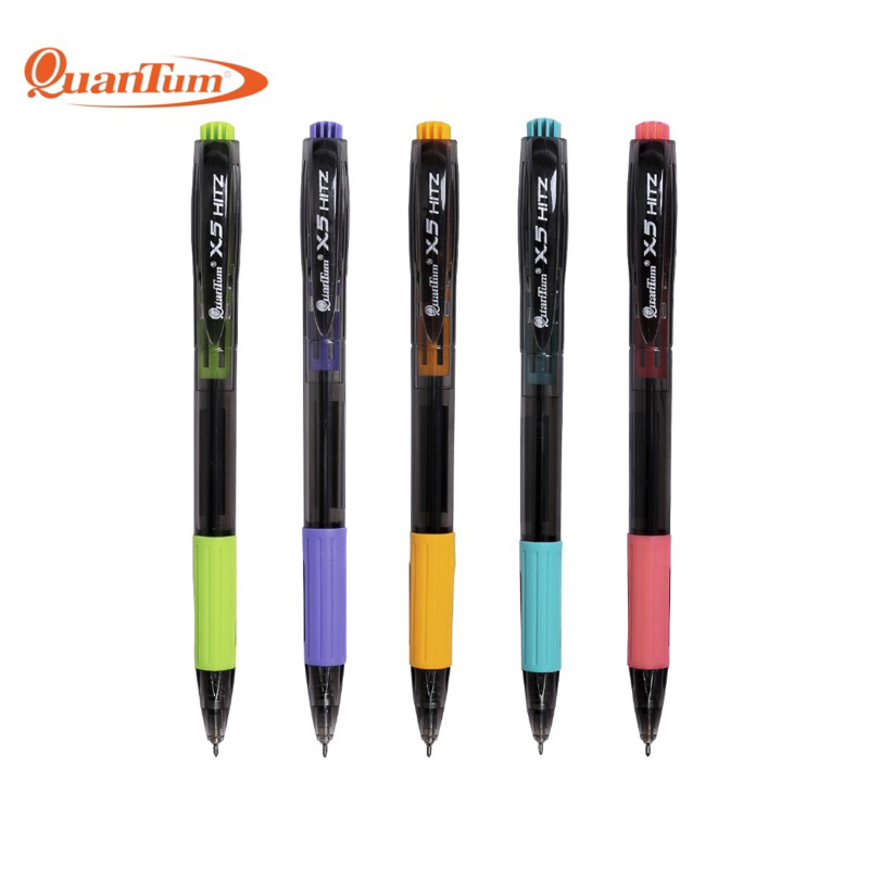 ปากกาลูกลื่น Quantum X5 Hitz 0.5 มม. คละสีด้าม ราคาต่อ 1 ด้าม หมึกน้ำ ...