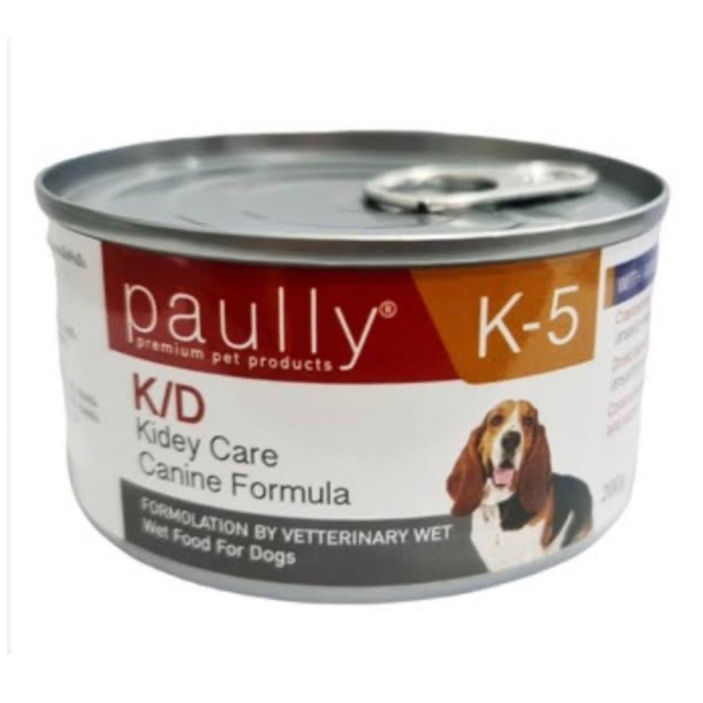 Paully K-5 K/D อาหารเปียกสำหรับสุนัขและแมวโรคไตขนาด200กรัม | Shopee Thailand