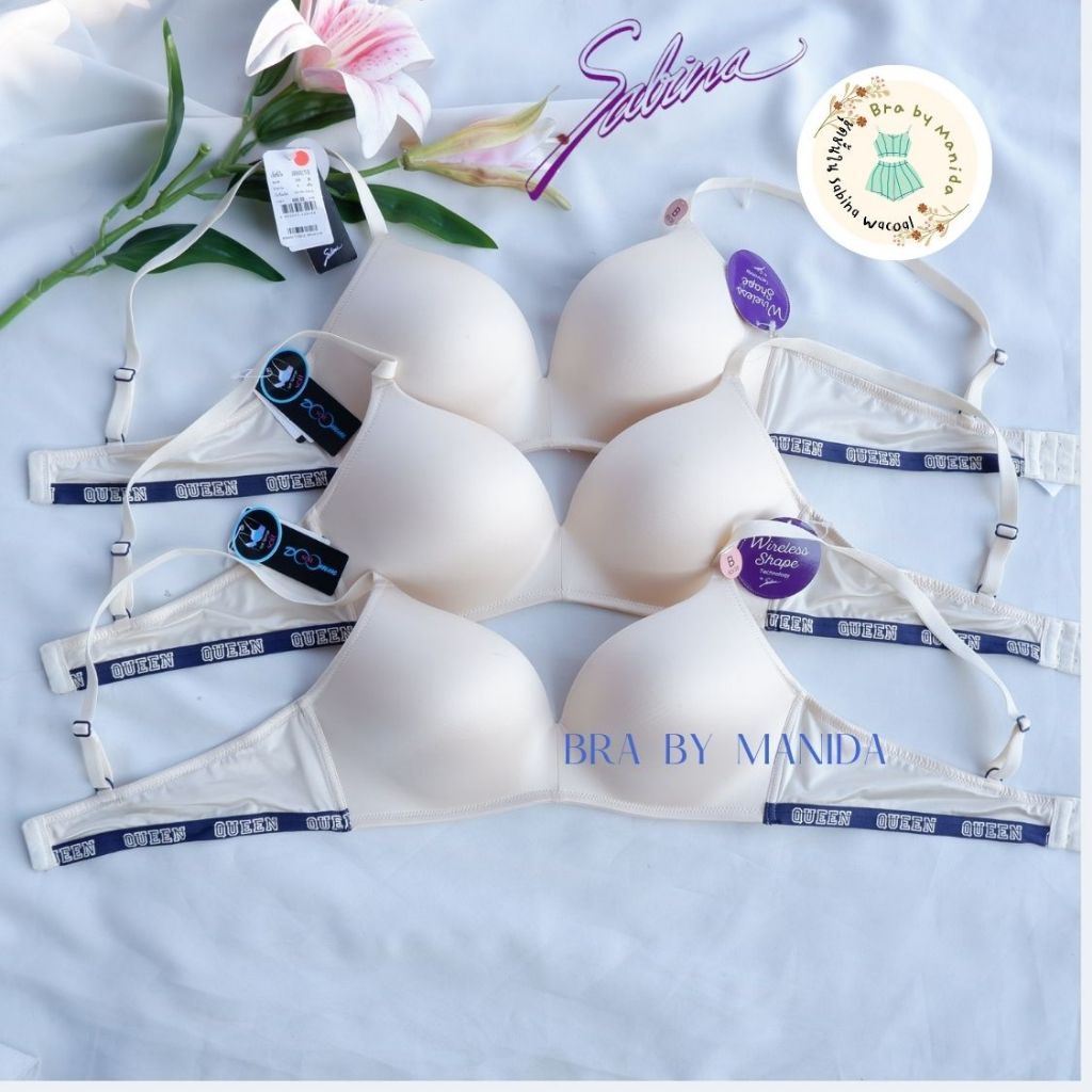 SABINA SOFT DOOM ไม่มีโครง เสื้อในซาบีน่า รหัส SBH6017CR ไม่มีโครง ดันทรง | Shopee Thailand