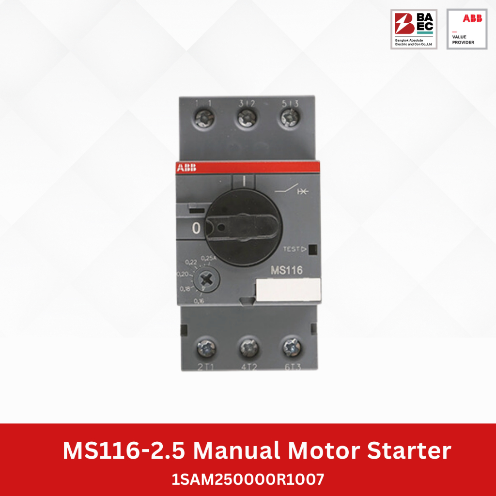 ABB MS116-2.5 Manual Motor Starter | Shopee Thailand