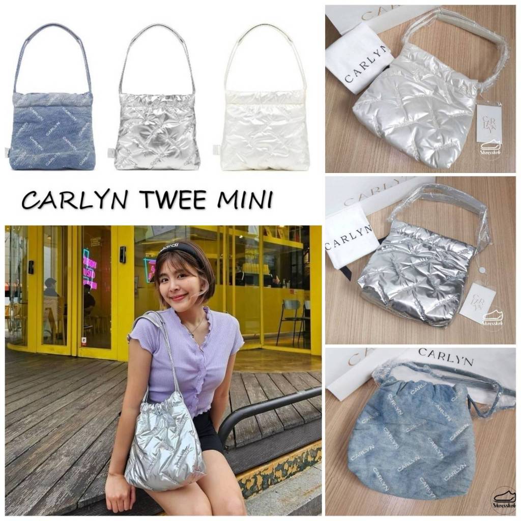 ของแท้ 💯% Carlyn Twee Mini กระเป๋ามินิ หูรูด ป้ายแท็กเกาหลี 🇰🇷 | Shopee ...