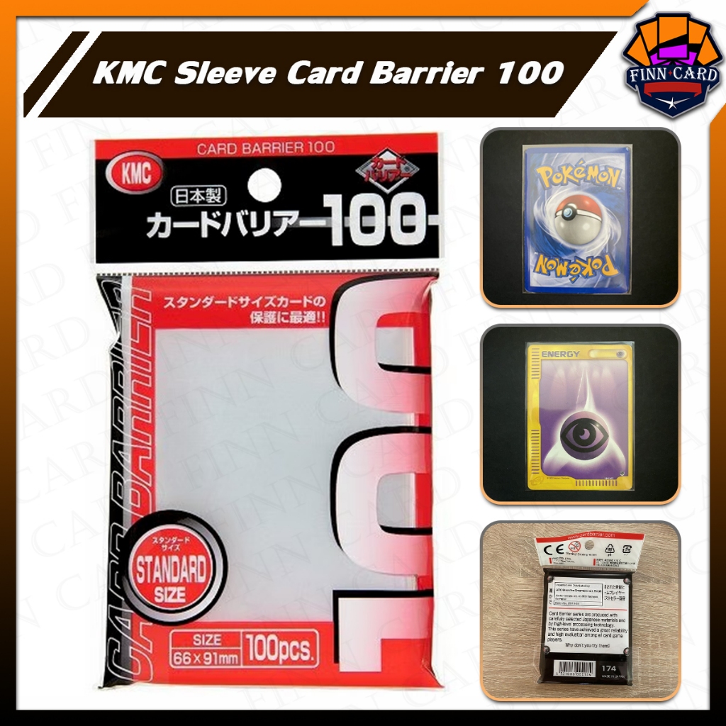 KMC Sleeve Card Barrier 100 MTG Pokemon 66x91mm 100 pcs SL | Shopee ...