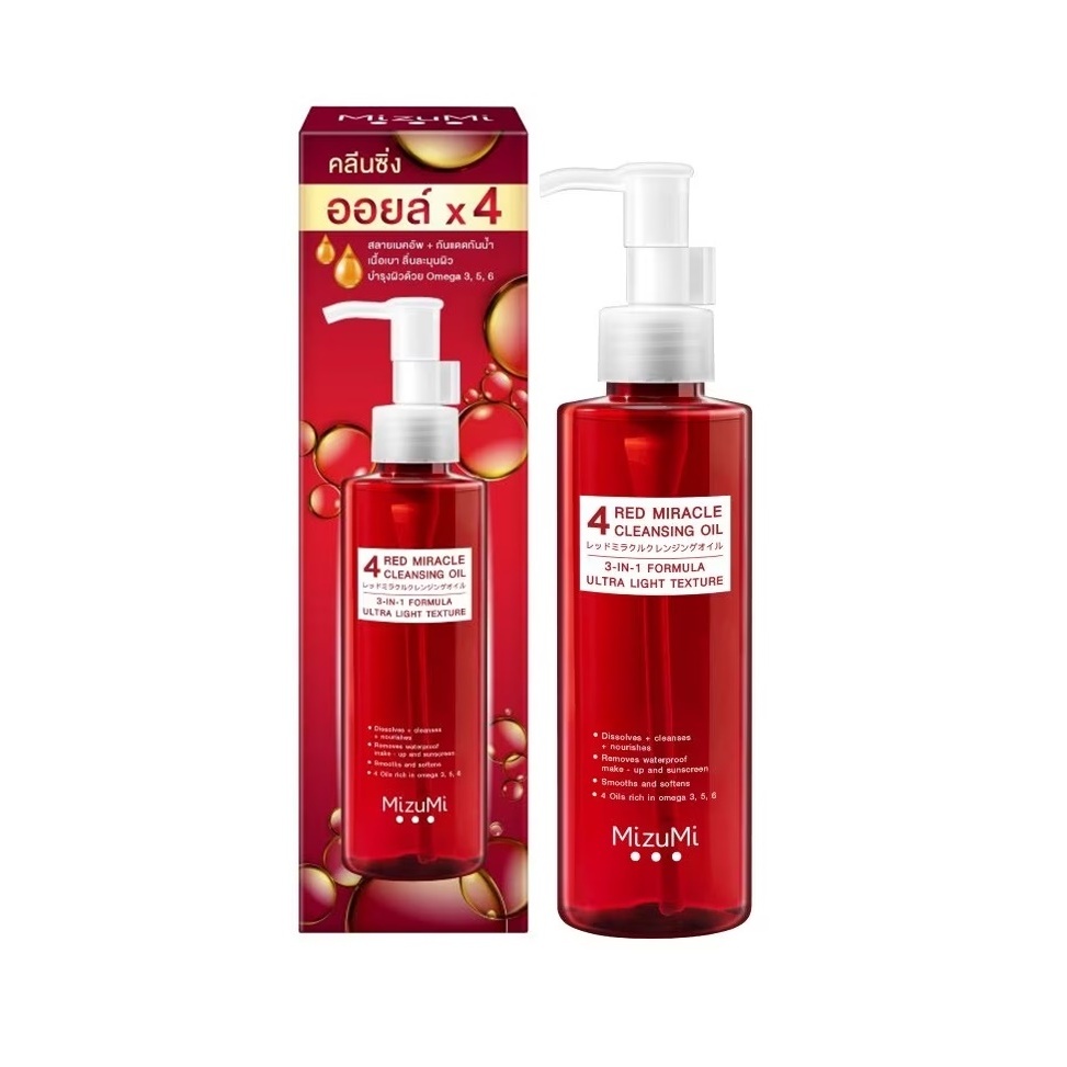 มิซึมิ คลีนซิ่งออยล์ ล้างเครื่องสำอาง Mizumi 4 Red Miracle Cleansing ...