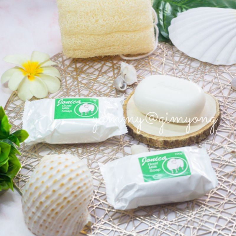 Jonica Goat Milk Soap สบู่นมแพะ โจนิก้าจากมาเลเซีย*ยกแพ็ค 10 ก้อน ...