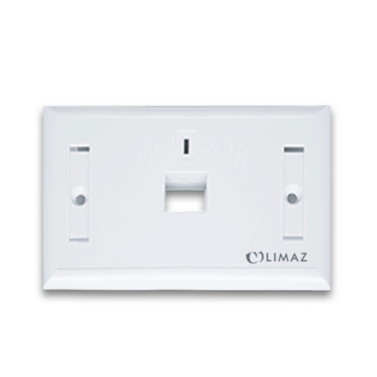 LIMAZ Faceplate 1/2 Slots with Icon & Label, Off-White Color หน้ากาก ...