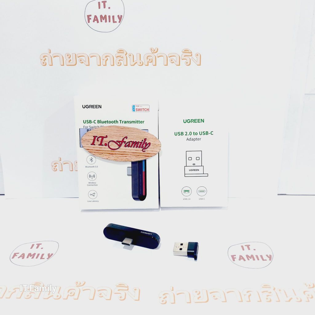 Type-C Bluetooth 5.0 (Transmitter) สำหรับNintendo SWITCH , PlayStation +ตัวแปลงUSB-A (80894 ...