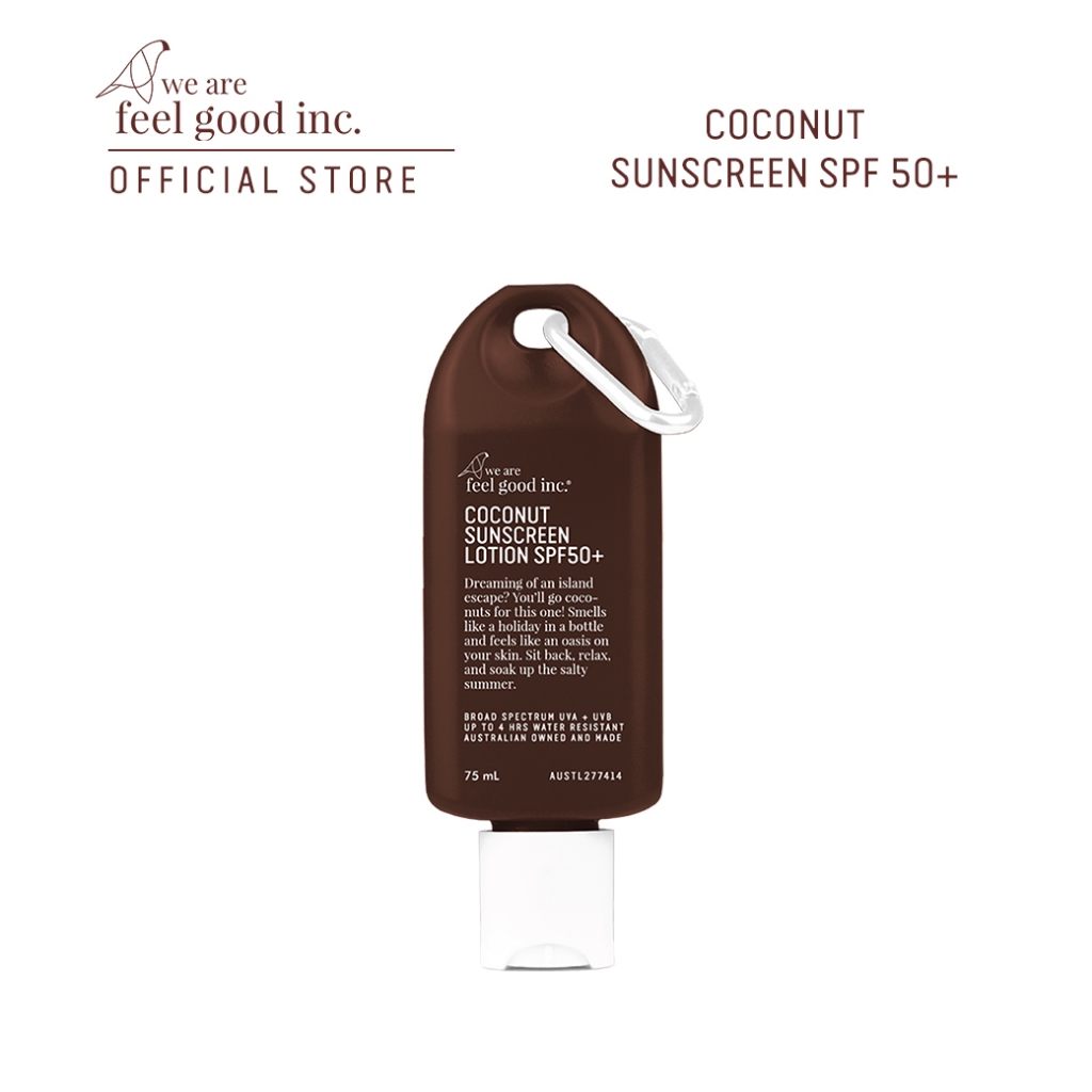 We Are Feel Good Inc :Coconut Sunscreen SPF50+ โลชั่นกันแดดสูตรมะพร้าว SPF50+ ขนาด 75ml | Shopee ...