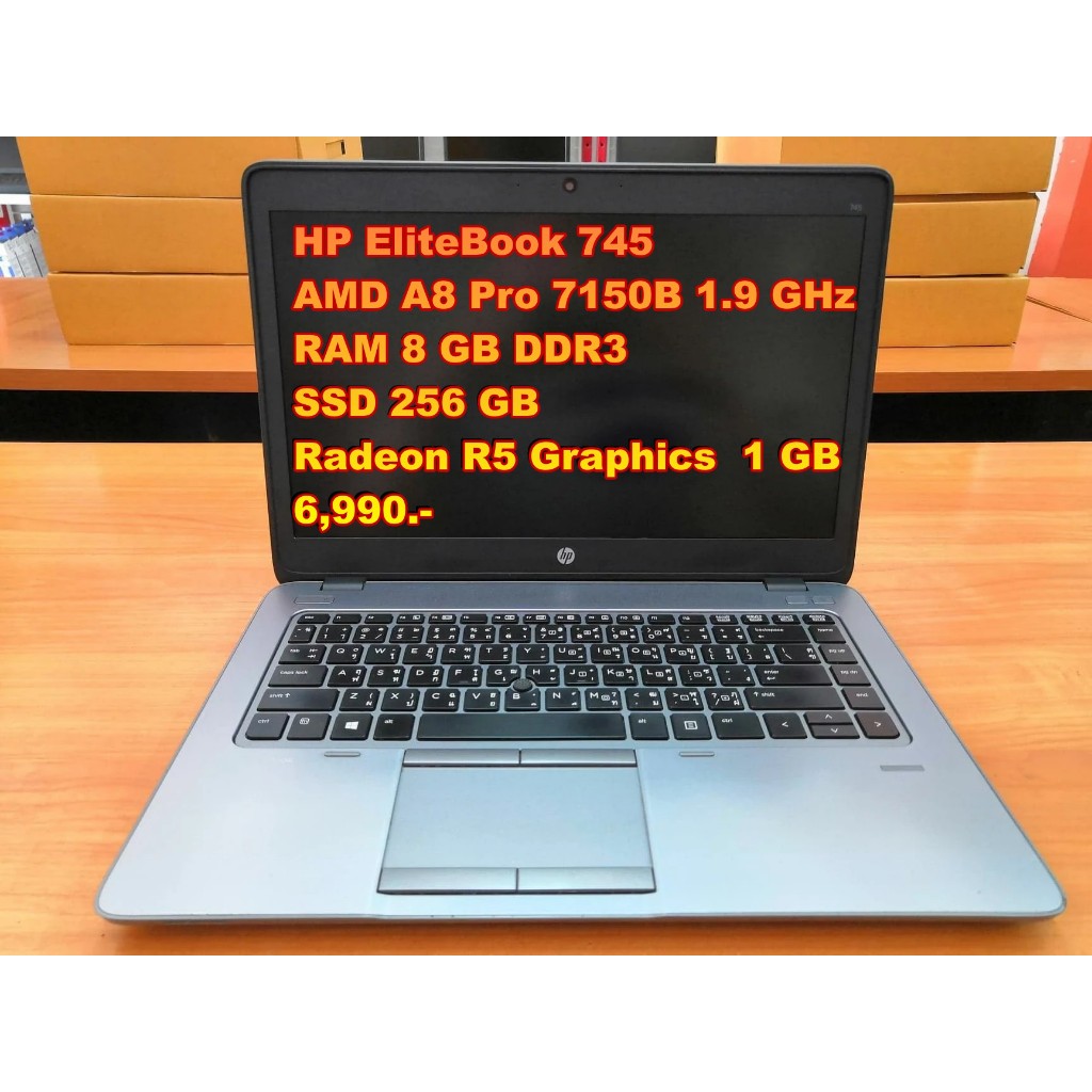 Notebook โน๊ตบุ๊ค HP AMD A8/RAM 8GB/SSD 256GB/การ์ดจอแยก 1GB/มีกล้อง ...