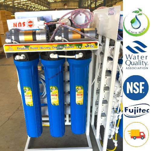 เครื่องกรองRO 600 GPD แบบขาตั้ง ยี่ห้อ Fujitec Liquid Level Cont ...