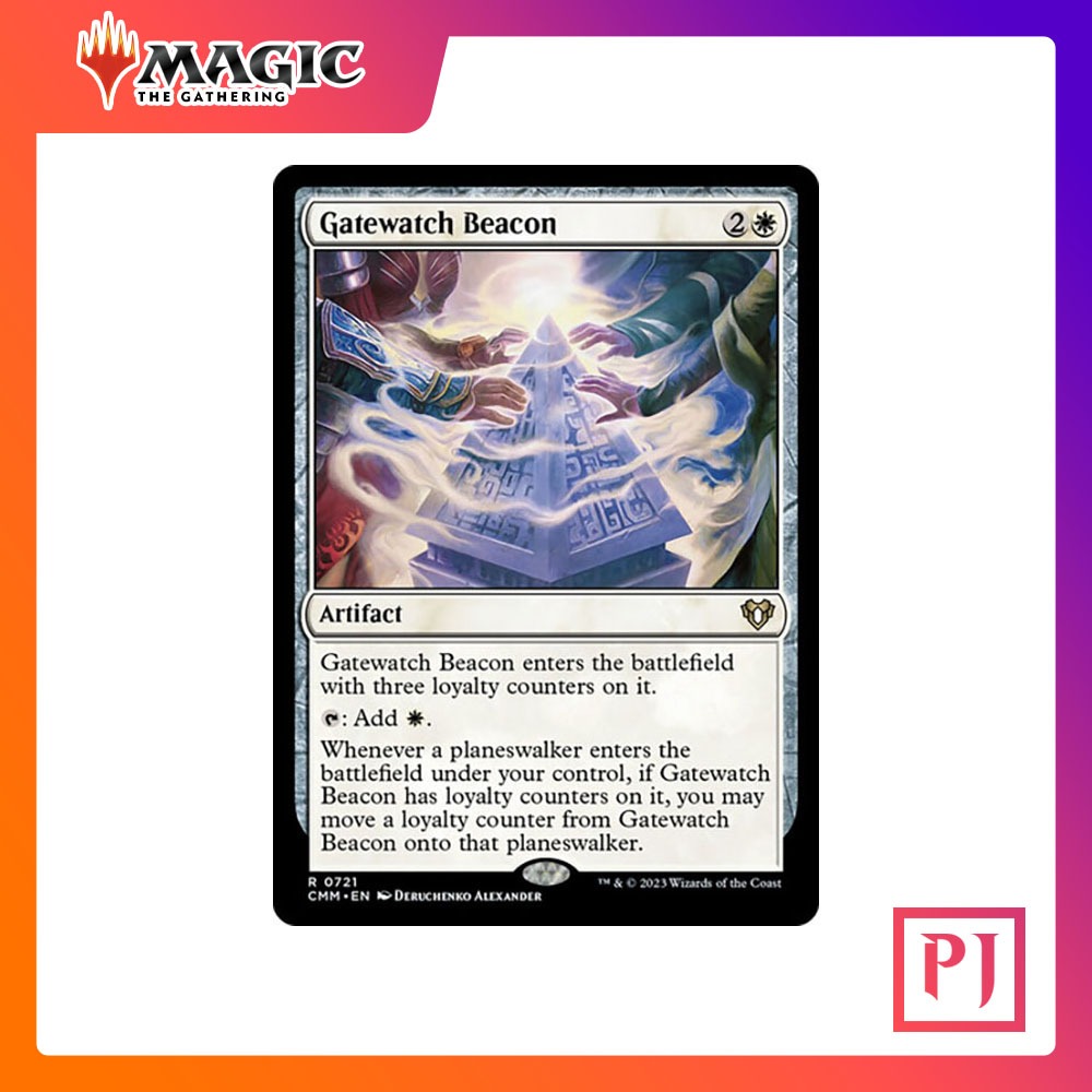 [MTG] Gatewatch Beacon [CMM] [WHITE] [RARE] [NORMAL] [ENG] (การ์ดเมจิค ...