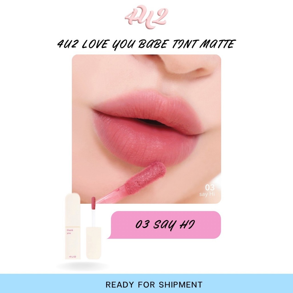 4U2 Love You Babe Tint Matte ลิปทินท์แมท 2.6g | Shopee Thailand