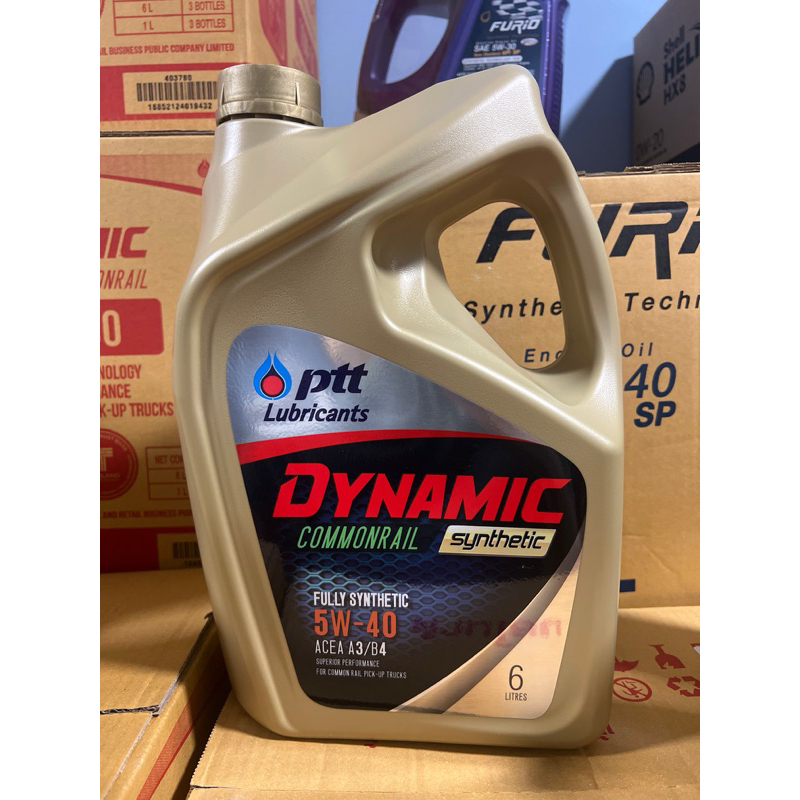 น้ำมันเครื่อง เครื่องยนต์ดีเซล สังเคราะห์ 100% ปตท Ptt dynamic ...