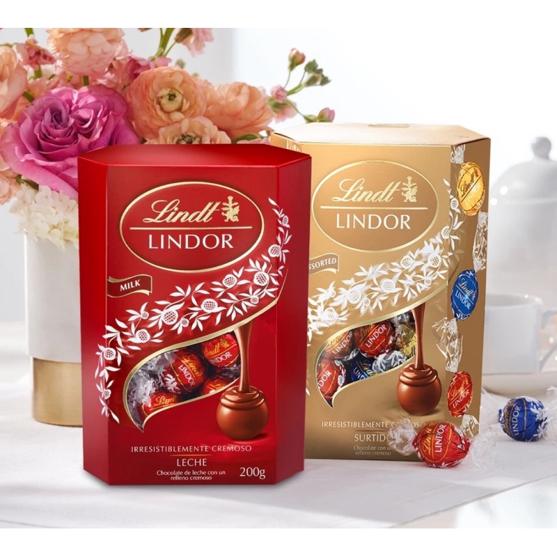 Lindt lindor chocolate assorted / milk chocolate ขนาด75g.-200gลินด์ ...