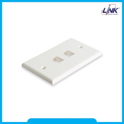 Face Plate หน้ากากขาวมันเงา 1 ช่อง LINK (US-2311) 'Shiny White' - รับประกัน 30 ปี | Shopee Thailand