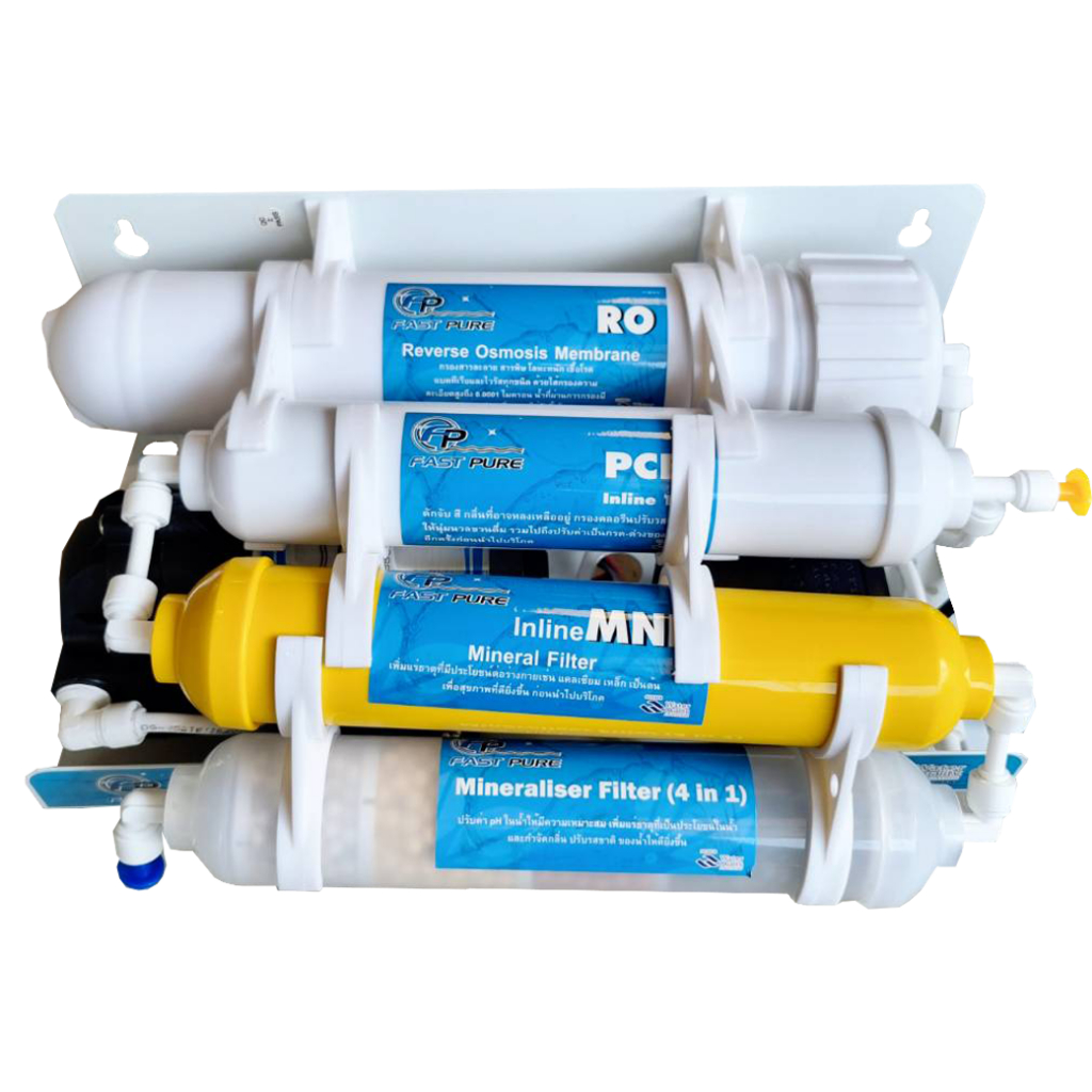 เครื่องกรองน้ำ ระบบ RO 7 ขั้นตอน รุ่น 150 GPD ยี่ห้อ Fast pure แบบไม่มี ...