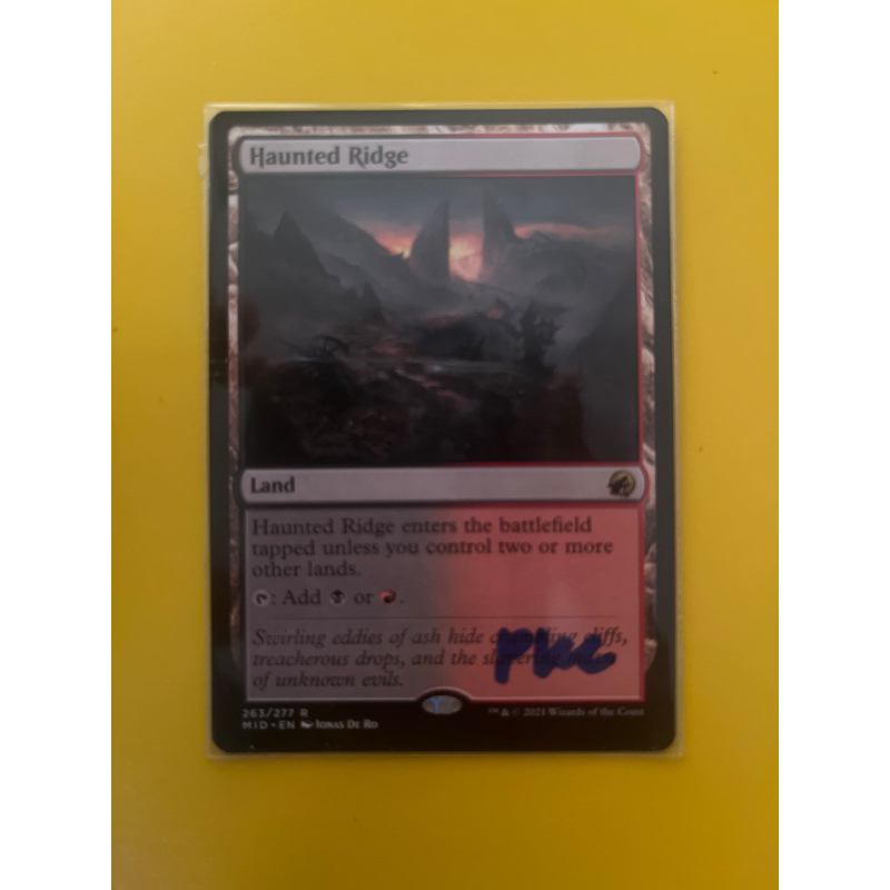 การ์ด MTG Haunted Ridge Land Magic the Gathering EDH รุ่น MID สภาพ Nm ...