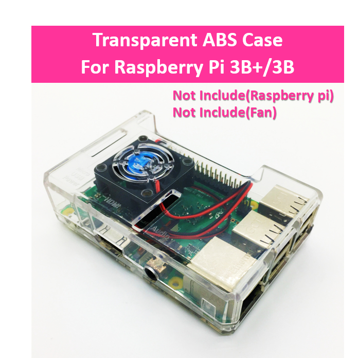Transparent ABS Case Wide 40Pin GPIO Port and Support Fans Installed ...