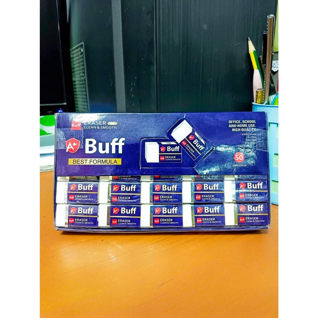 [♥สินค้าพร้อมส่ง♥]ยางลบ BUFF ERASER CLEAN&SMOOTH B015 (บรรจุ 50 ก้อน ...
