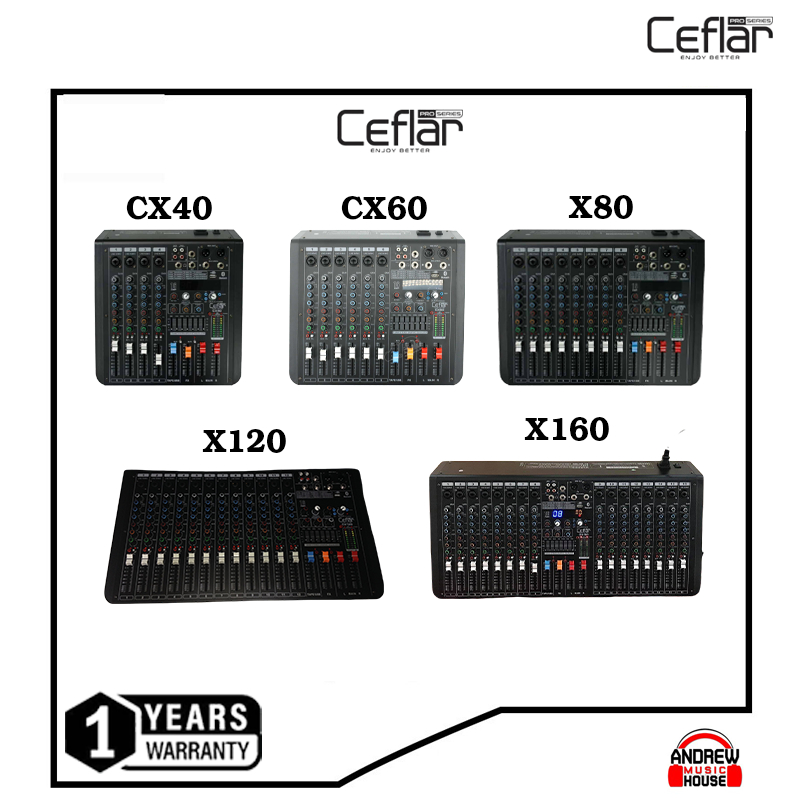 Channel Mixer Ceflar CX 40/60/80/120/160 มิกเซอร์ สามารถต่อบูลทูธได้ ***รับประกันศูนย์ 1 ปี ...