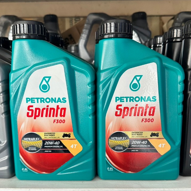 Petronas Sprinta F300 20W-40 น้ำมันเครื่องมอเตอร์ไซค์ ขนาด 0.8 L {พร้อม ...