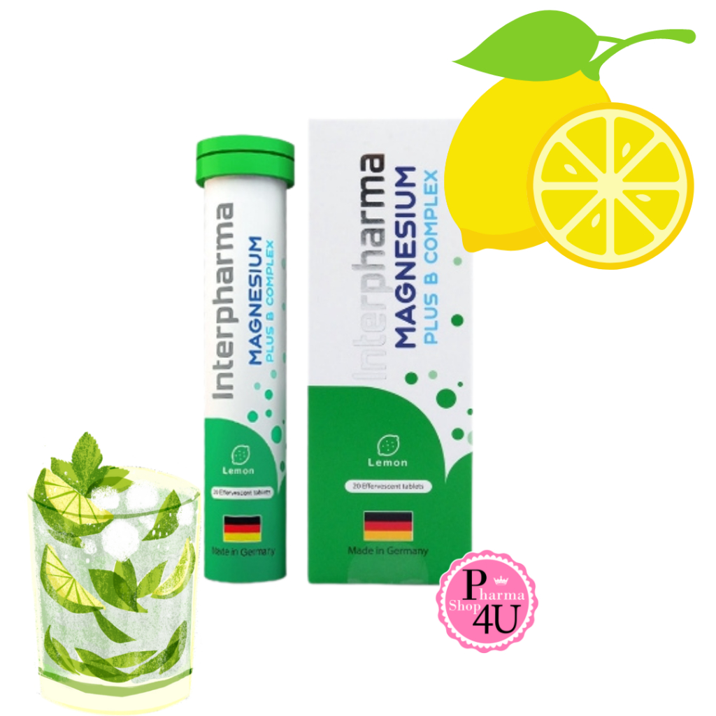 🍋 INTERPHARMA Magnesium Plus B Complex 🍋 แมกนีเซียม และวิตามินบีรวมอีก ...