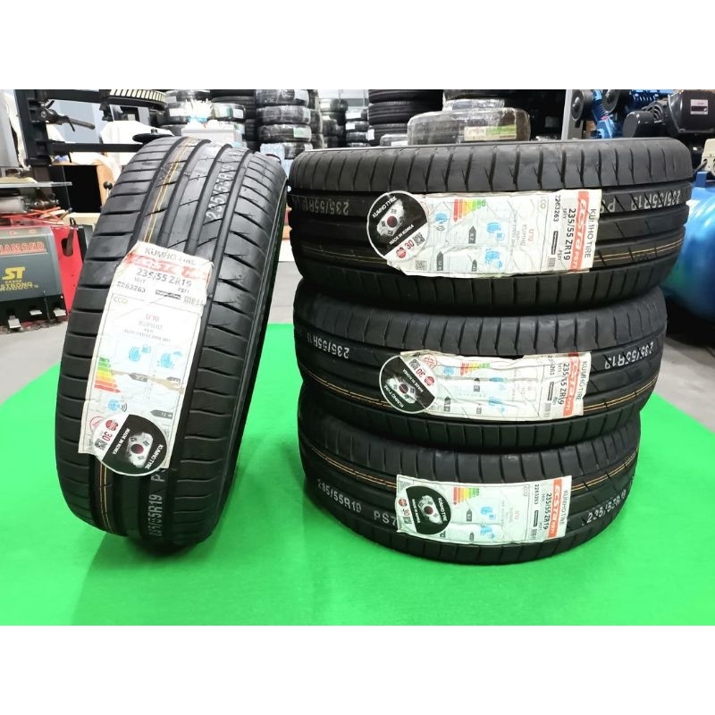 ยางใหม่ค้างปี Kumho Ecsta PS71 SUV 235/55R19 ผลิตต้นปี 2022 ประกันบวม 2 ปี พร้อมจุ๊บลม 4 ตัว จัด ...