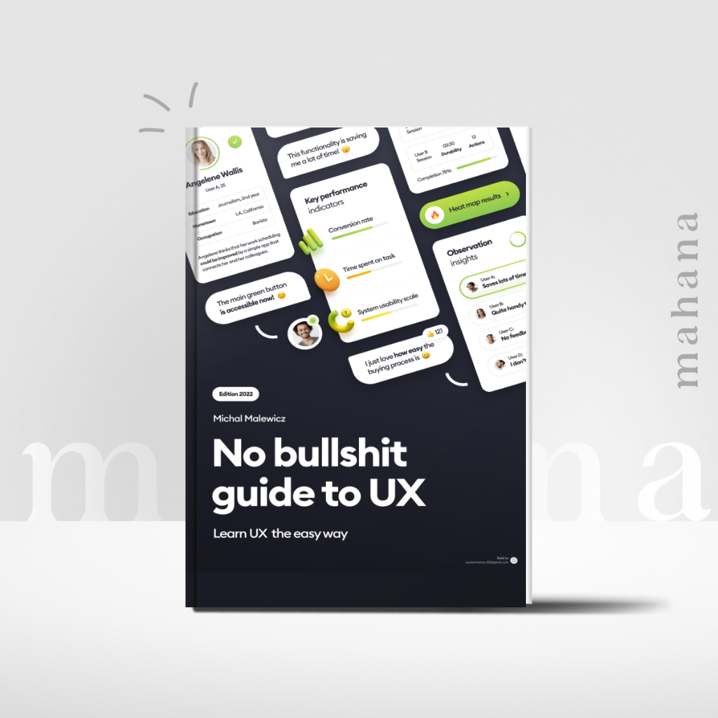 หนังสืออีบุ๊ค No bullshit guide to UX (Michal Malewicz) | eBook ไฟล์ ...