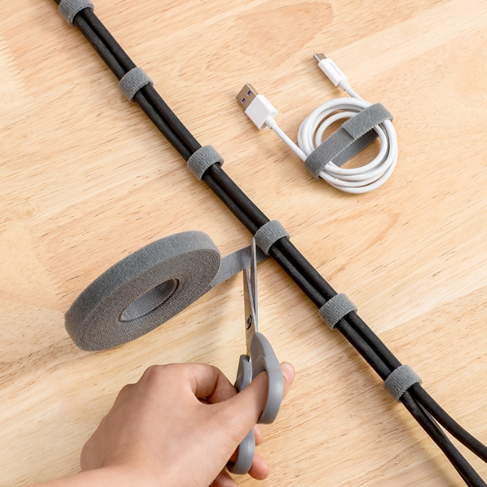 5M Velcro ที่เก็บสายไฟ ที่เก็บสายชาร์จ ที่รัดสายไฟ สำหรับ สายไฟ สาย ...