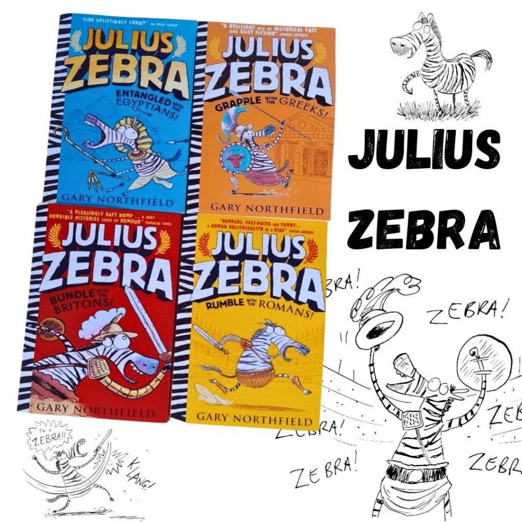 หนังสือชุด Julius Zebra หนังสือเด็กภาษาอังกฤษ Chapter book วรรรกรรม ม้า ...