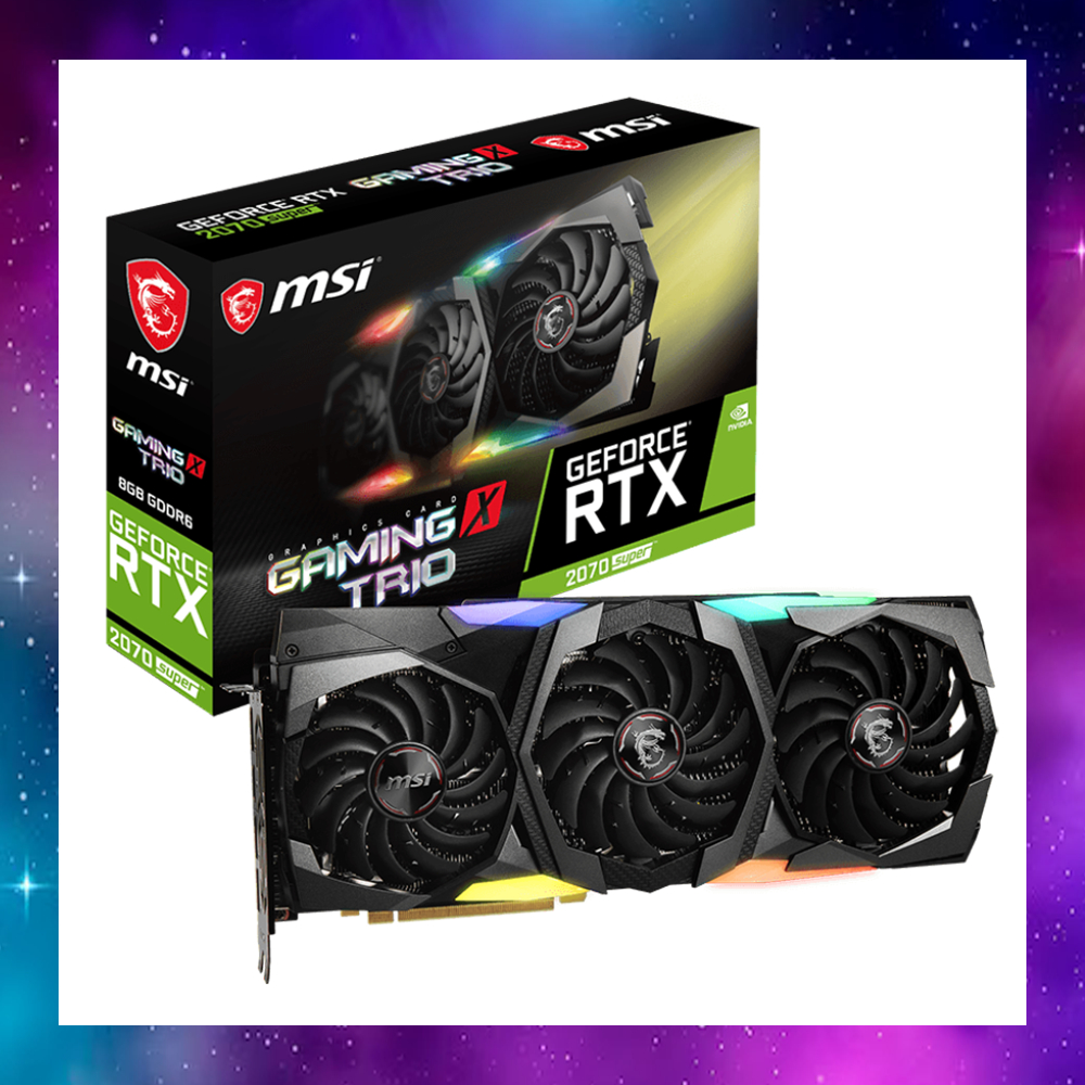 VGA (การ์ดแสดงผล) MSI GEFORCE RTX 2070 SUPER 2070s 2070SUPER GAMING X TRIO - 8GB GDDR6 ใช้งาน ...