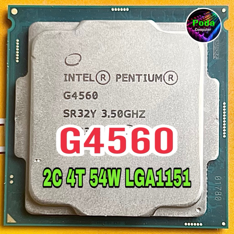ซีพียู CPU Intel G4560 3.5GHz 2คอ4เทรด LGA 1151 ฟรีซิลิโคน1ซอง G 4560 | Shopee Thailand
