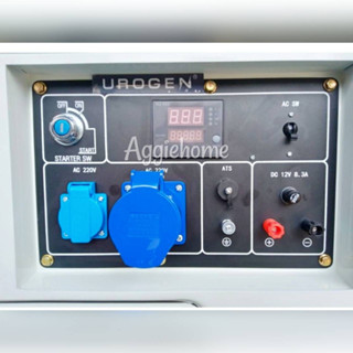 UROGEN เครื่องปั่นไฟ รุ่น DG7LN 6000วัตต์ 12แรงม้า 220V (กุญแจสตาร์ท) เก็บเสียง เครื่องยนต์ 4 ...
