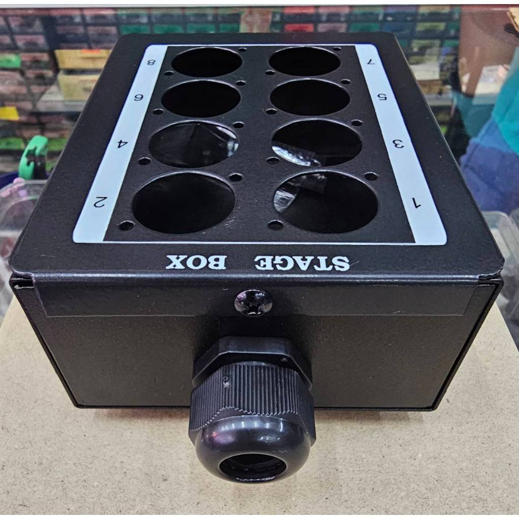 STAGE BOX 8 ช่อง สีดำ สำหรับใส่หัวแจ็ก XLR | Shopee Thailand