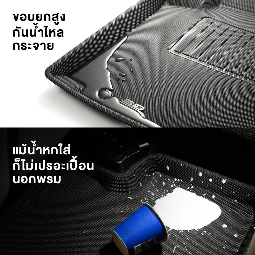 3D Mats พรมปูพื้นรถยนต์ TOYOTA INNOVA ZENIX 2023-2024 พรมกันลื่น พรมกัน ...