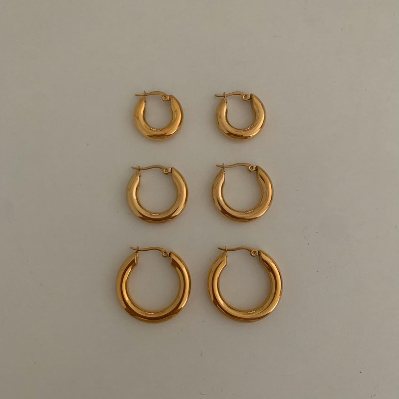 HER OBJECTIVE_HER HELENA CLASSIC BOLD HOOPS | Shopee Thailand