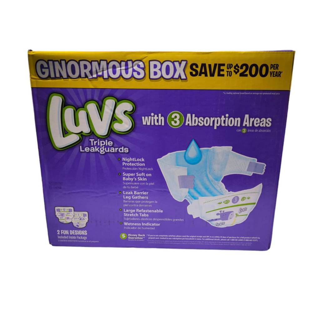 Luvs : LUVS3-198* ผ้าอ้อมสำเร็จรูป Ultra Leakguards Disposable Baby ...