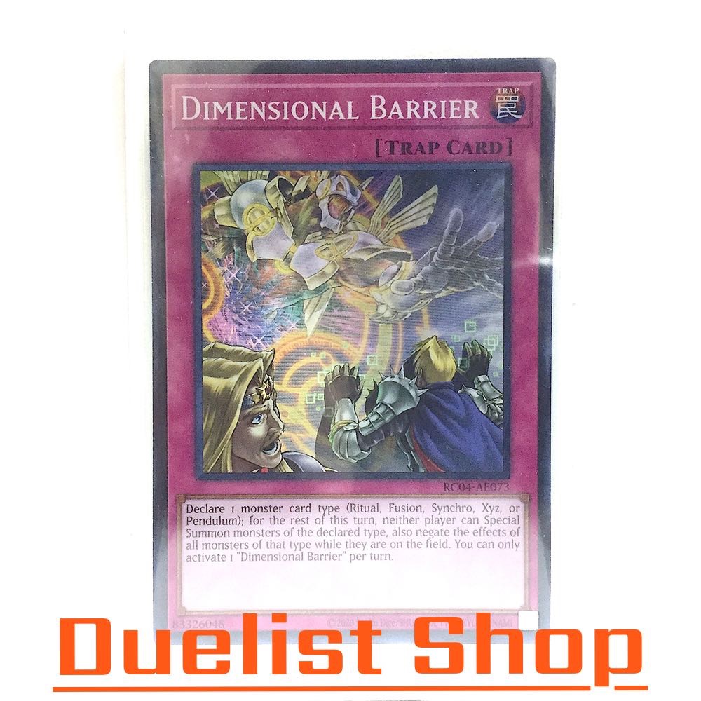 Dimensional Barrier (SR) Trap [Normal] ชุด RC04-AE073 การ์ดยูกิโอ (Yu-Gi-Oh!) OCG Asia ENG ...